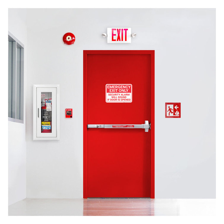 Nuk3y Panic Bar Exit Device Aluminum, Fire Rated Alarm - Wayfair Canada